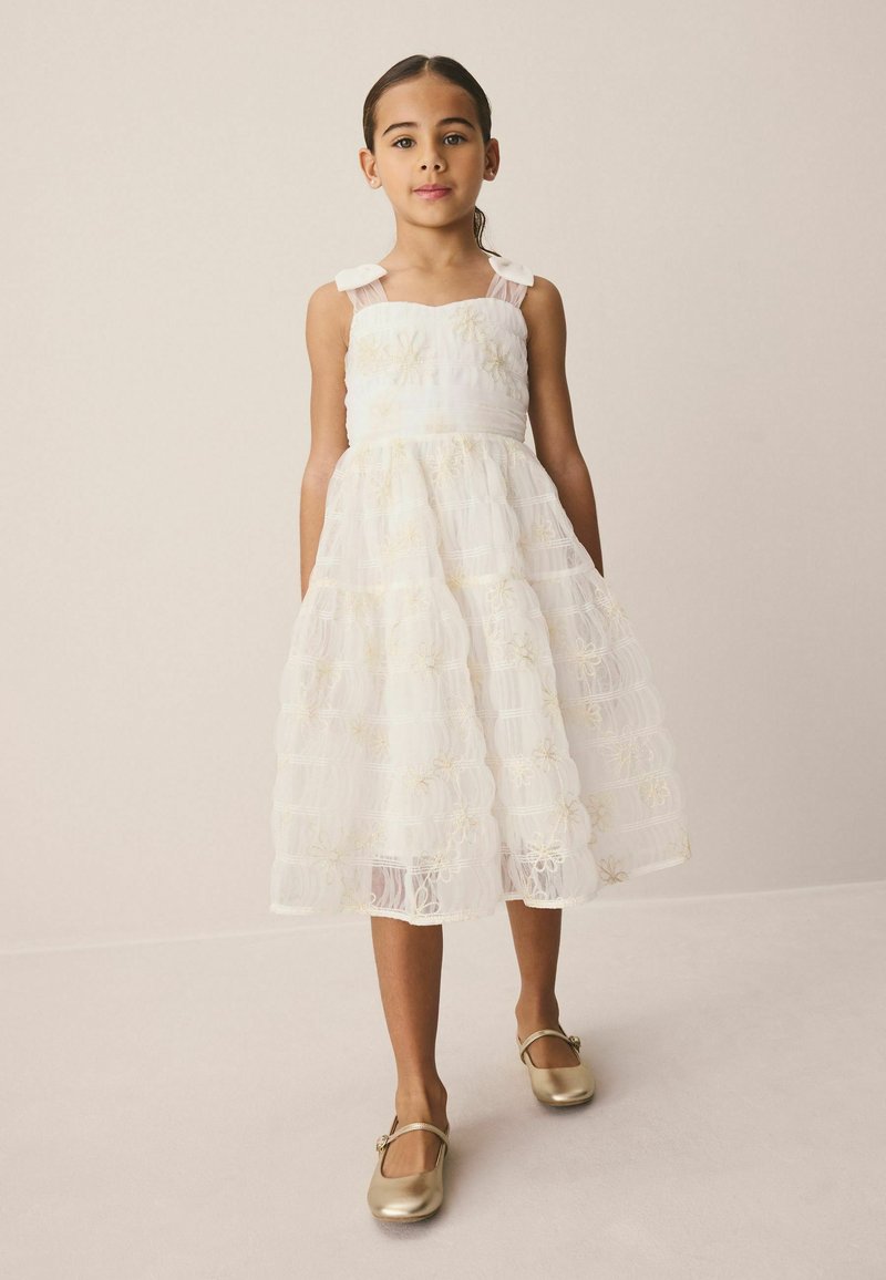 Laura Ashley REGULAR FIT - EMBROIDERED BOW - Cocktailjurk - ivory/wit ...