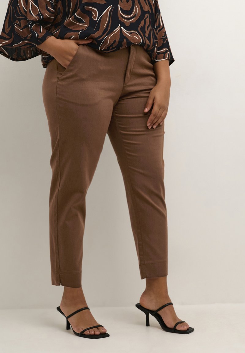 Kaffe Curve KCLEANA - Chinos - soft silt/brown - Zalando.ie