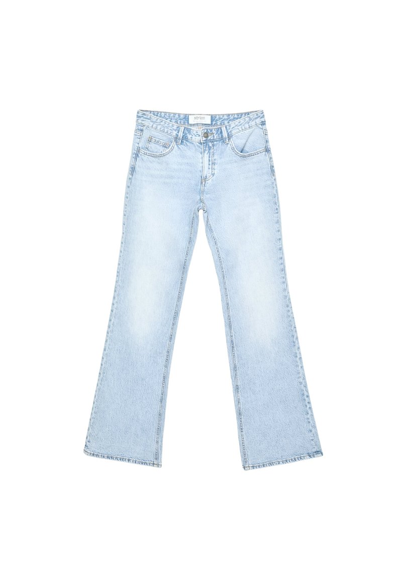 Stradivarius Flared Jeans - stone blue denim/stone-blue denim - Zalando