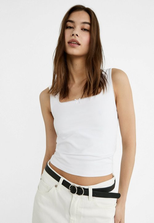 Witte Topjes voor dames online | Gratis verzending voor de meeste ...