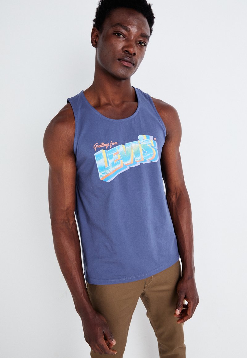 Levi's® GRAPHIC TANK - Topper - vintage indigo/blå - Zalando.no