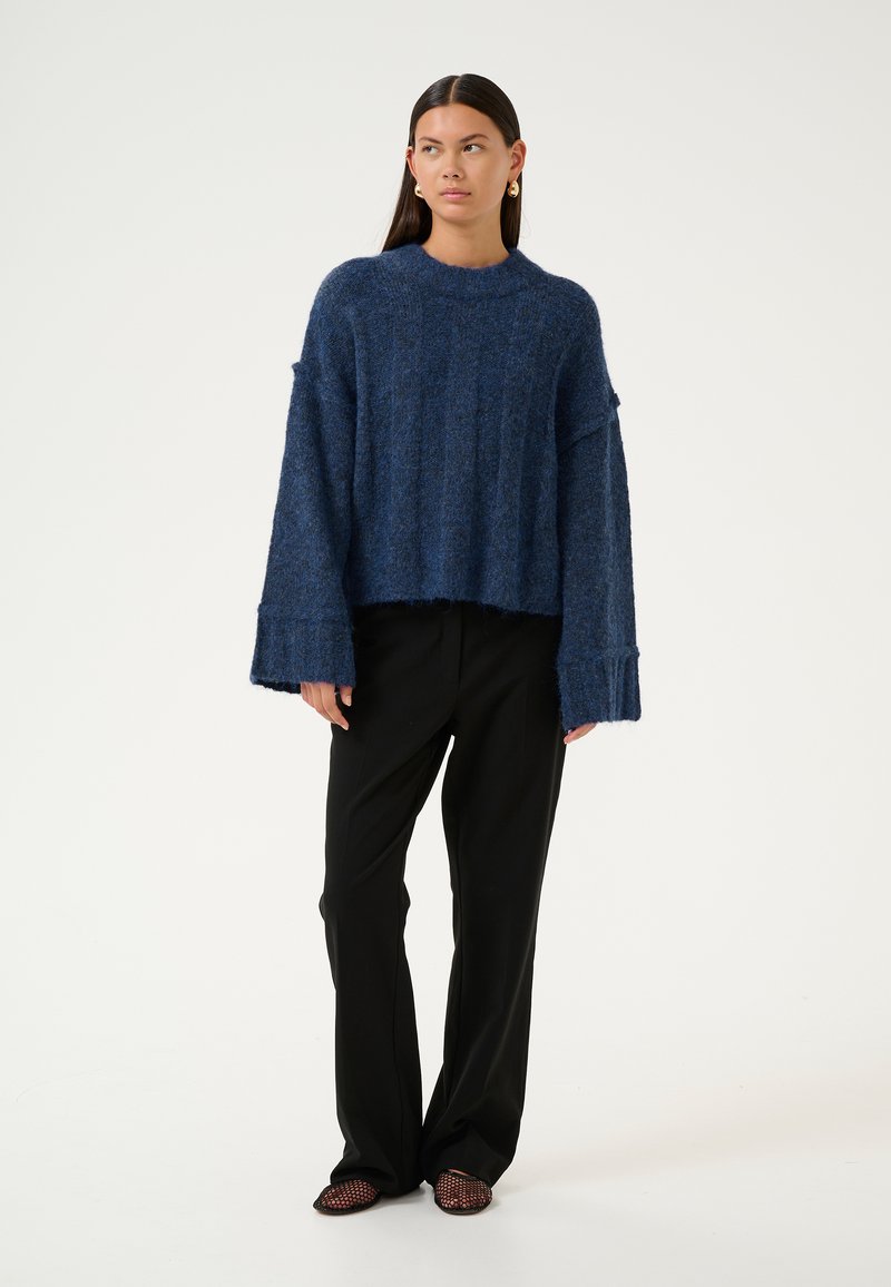 Karen by Simonsen ROMA LARA WIDE - Jumper - black iris/light-blue denim ...