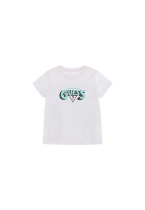 Guess CON ORSO - T-Shirt print - bianco/weiß - Zalando.at
