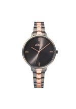 s.Oliver Watch - metalic grey/metallic grey - Zalando