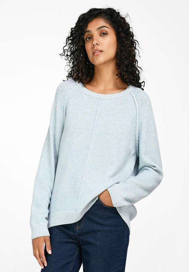 PETER HAHN Strickpullover - hellblau - Zalando.de