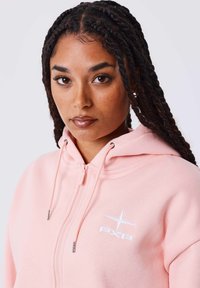 Project X Paris SLOWLY - Sweat zippé - rose blanc/rose fluo - ZALANDO.FR