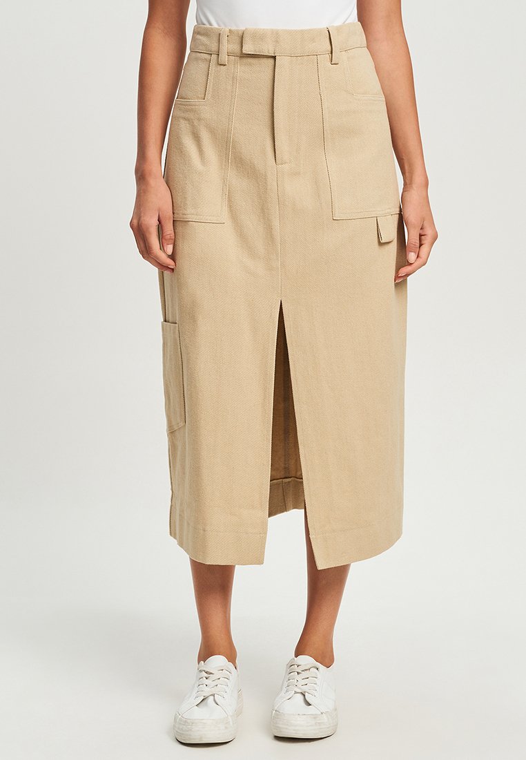 CALLI CARLSON - A-line skirt - ecru/white - Zalando.ie