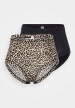 Lindex CONTROL HIGH BRIEF 2 PACK - Briefs - light dusty beige/black ...