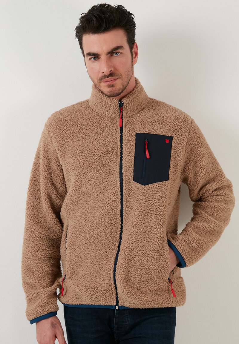 Buratti Fleece trui - mink color/lichtbruin - Zalando.nl