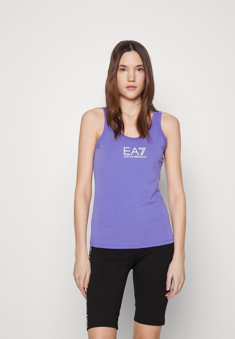 EA7 Emporio Armani TANK - Top - blue/gold/lila - Zalando.es