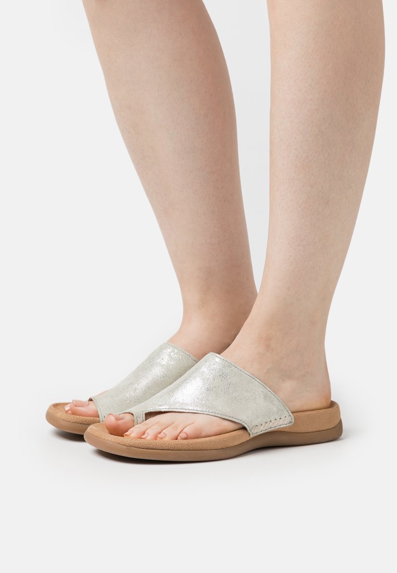 Gabor 23.700 - Tongs - mint/blanc - ZALANDO.CH