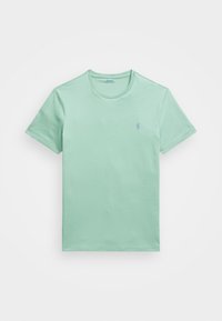 Polo Ralph Lauren CUSTOM SLIM FIT JERSEY CREWNECK T-SHIRT - T-shirts - celadon/lysgrå - Zalando.no