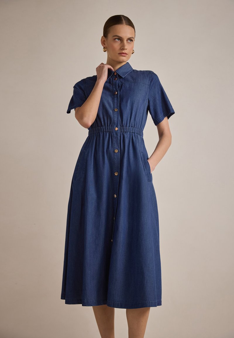 Zign Studio Denim dress - dark blue denim/dark-blue denim - Zalando.ie