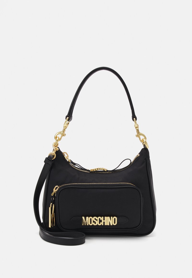MOSCHINO MULTIPOCKETS SHOULDER BAG - Handbag - fantasia nero/black ...
