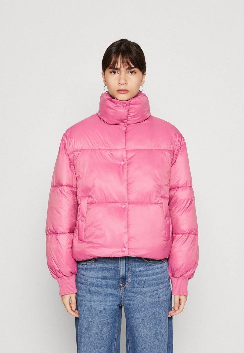 American Eagle CROPPED PUFFER - Winter jacket - berry/pink - Zalando