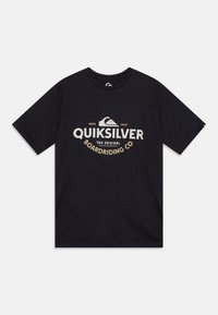 Quiksilver TYPED OUT UNISEX - T-Shirt print - dark navy/dunkelblau ...