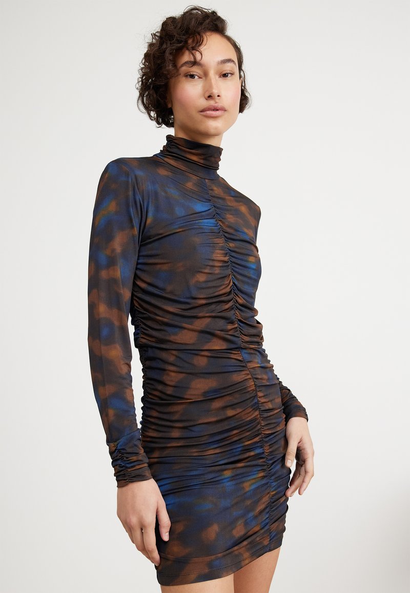 Gestuz ALINE SHORT DRESS - Cocktail dress / Party dress - blue ripple ...