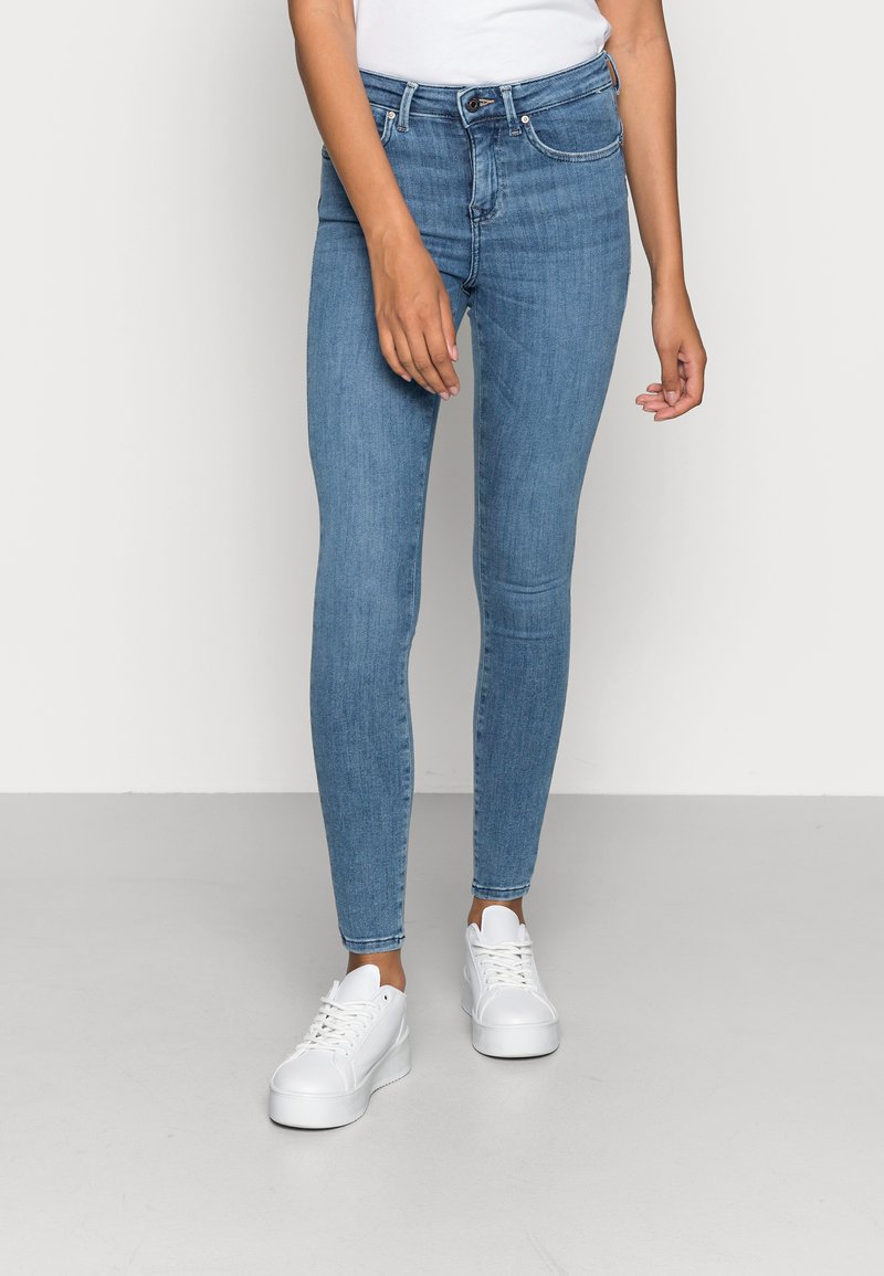 ONLY ONLPOWER MID PUSH UP - Jeans Skinny Fit - light blue denim/light ... ONLY ONLPOWER MID PUSH UP - Jeans Skinny Fit - light blue denim/light ...