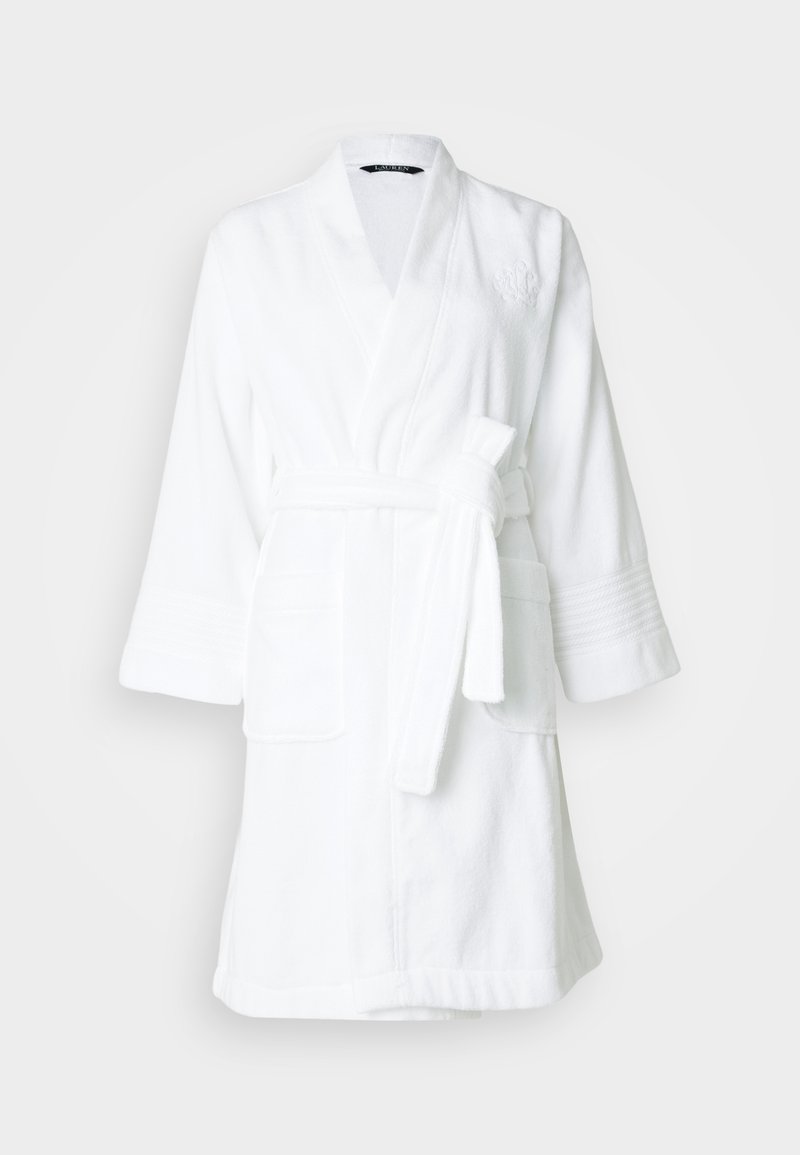 Lauren Ralph Lauren CORE GREENWICH ROBES - Peignoir - white/blanc ...