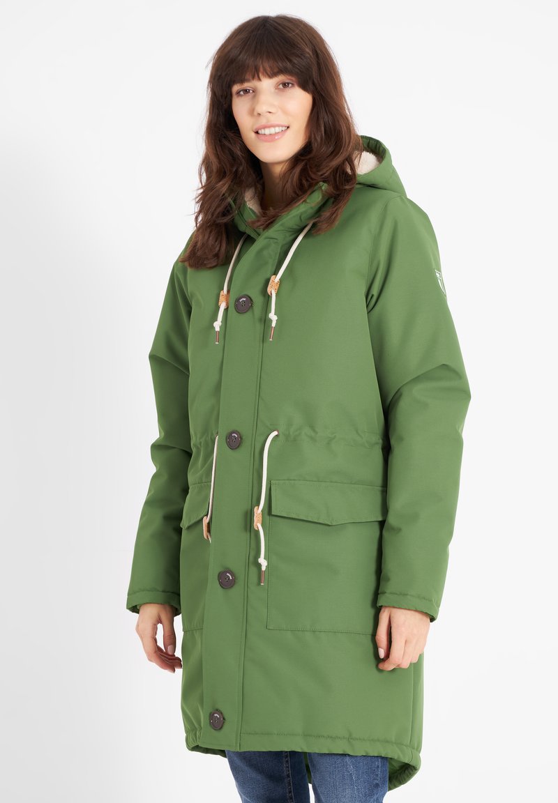 Derbe FESTHOLM - Wintermantel - cactus off white/grün - Zalando.de