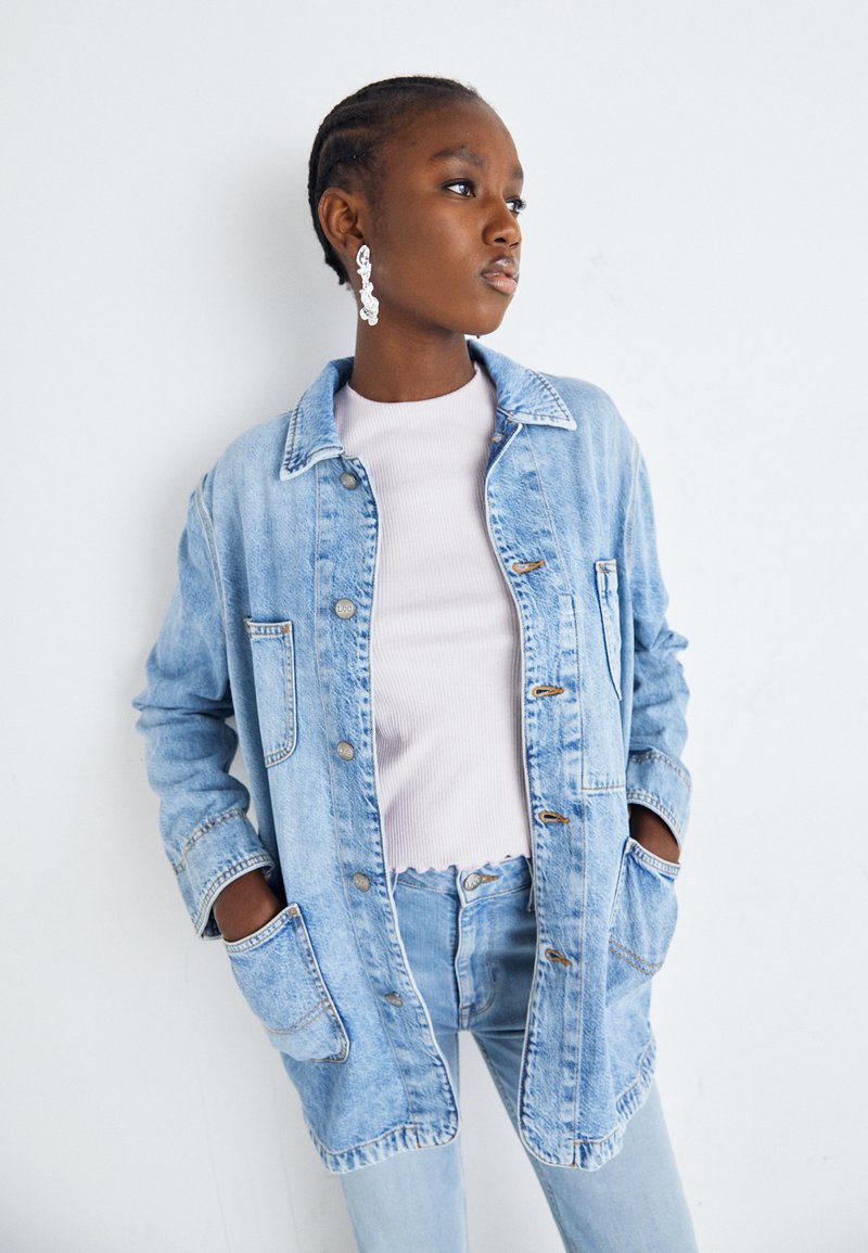 Lee CHORE COAT - Denim jacket - take the hint/stone blue denim - Zalando.ie