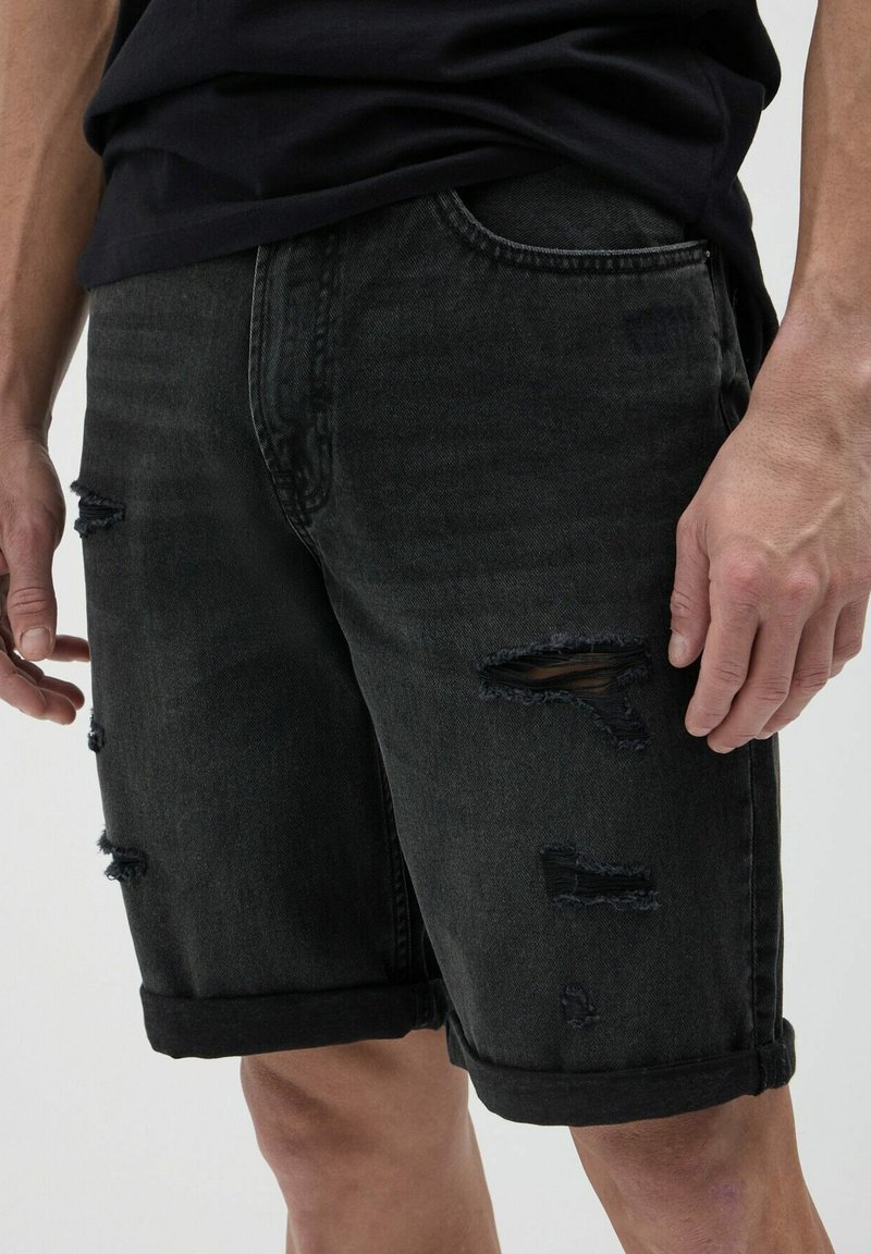 Calliope BERMUDA - Short en jean - nero/denim noir - ZALANDO.FR