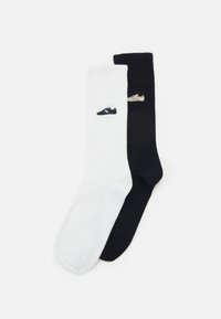adidas Originals SAMBA CREW UNISEX 2 PACK - Socks - white/black/white ...
