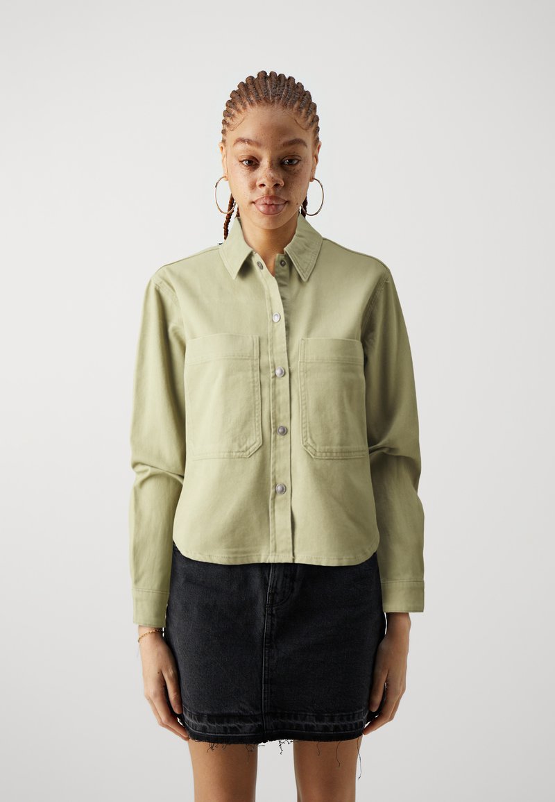 ONLY ONLDREW SHACKET - Denim jacket - dried herb/olive - Zalando.de