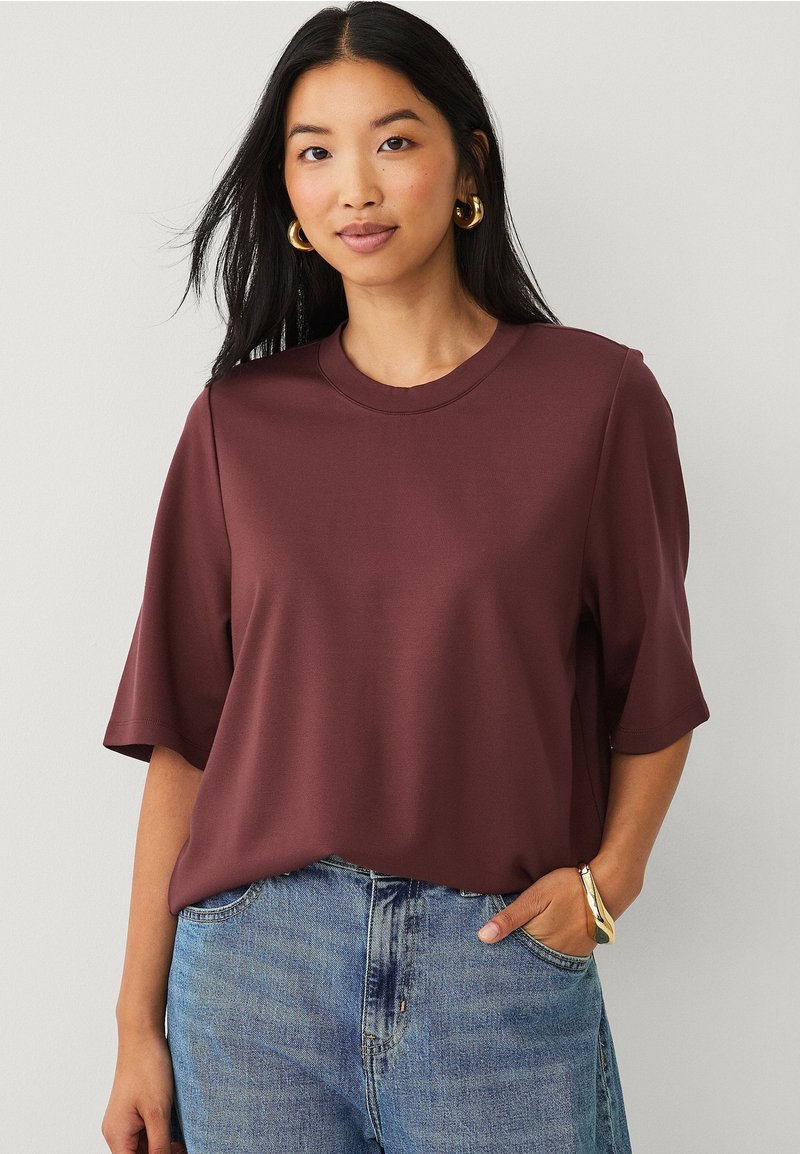 Ellos Collection IN SCHWERER WARE - Basic T-shirt - brown - Zalando
