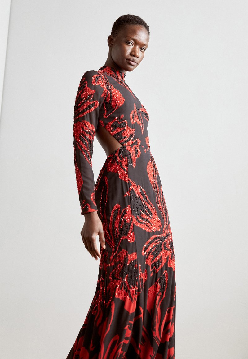 YAURA TOMISIN DRESS - Společenské šaty - floral/černá - Zalando.cz