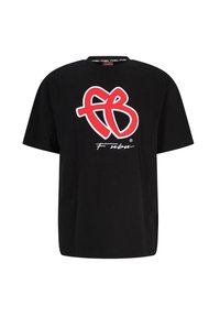 FUBU FB CLASSIC - T-shirt print - black red white/zwart - Zalando.be