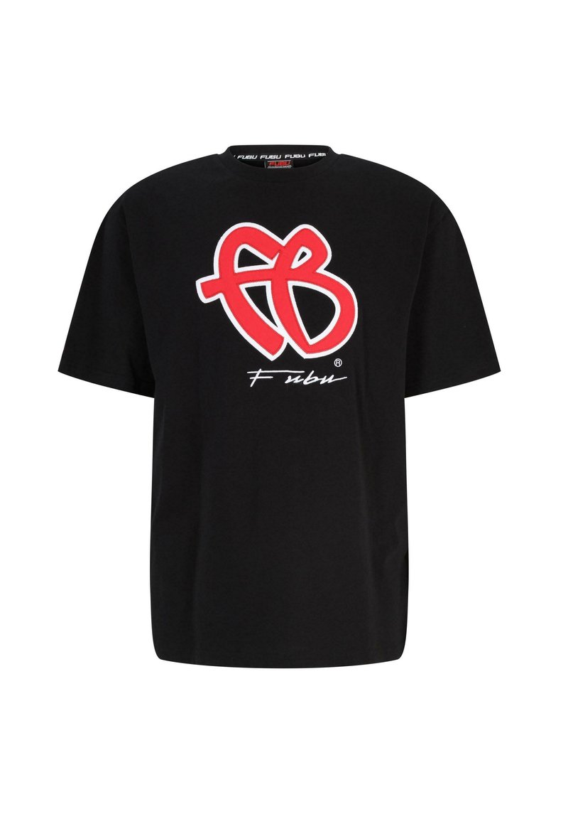FUBU FB CLASSIC - T-shirt con stampa - black red white/nero - Zalando.it
