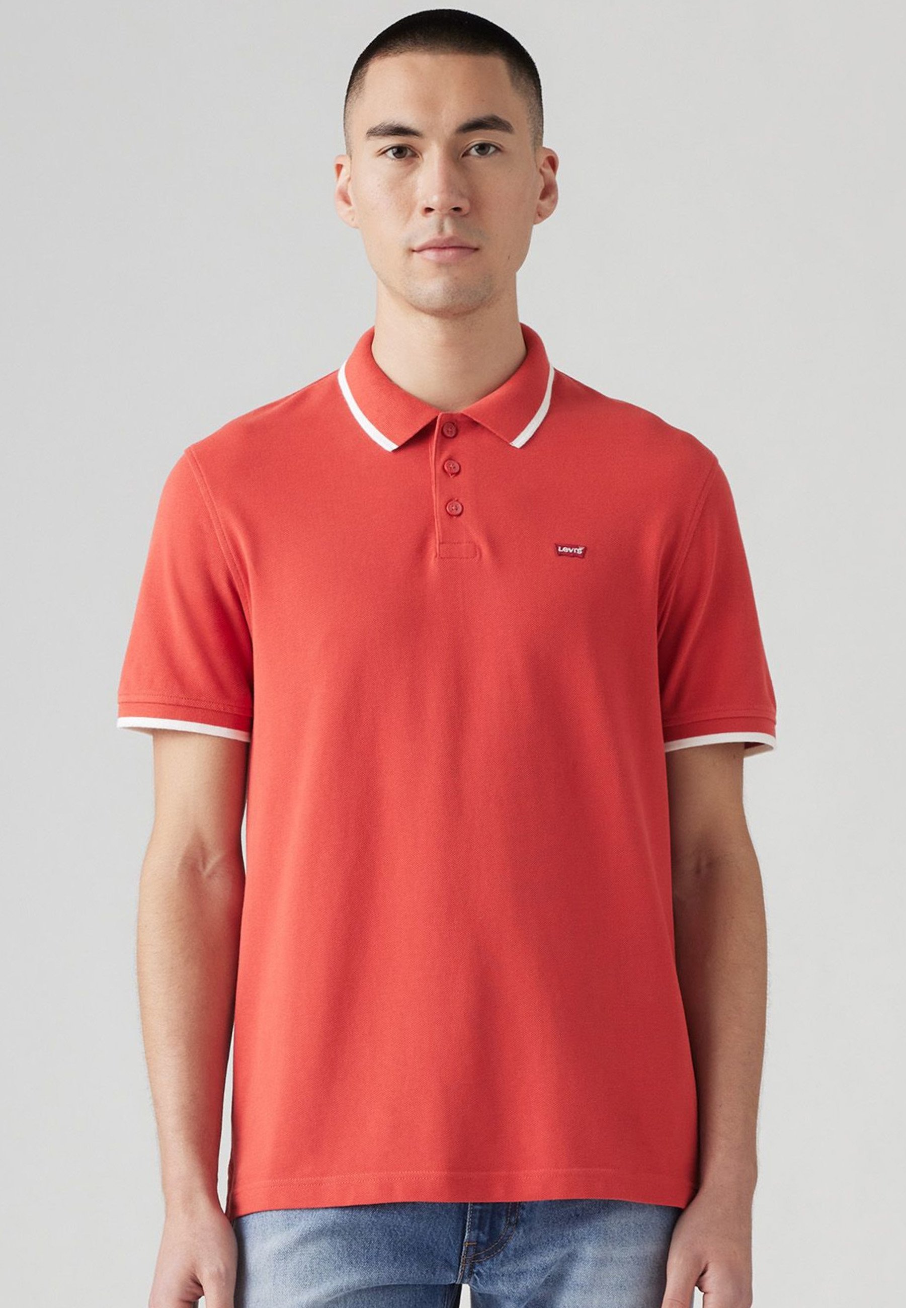 Levi s Polo shirt quarter tipping sundown red red Zalando