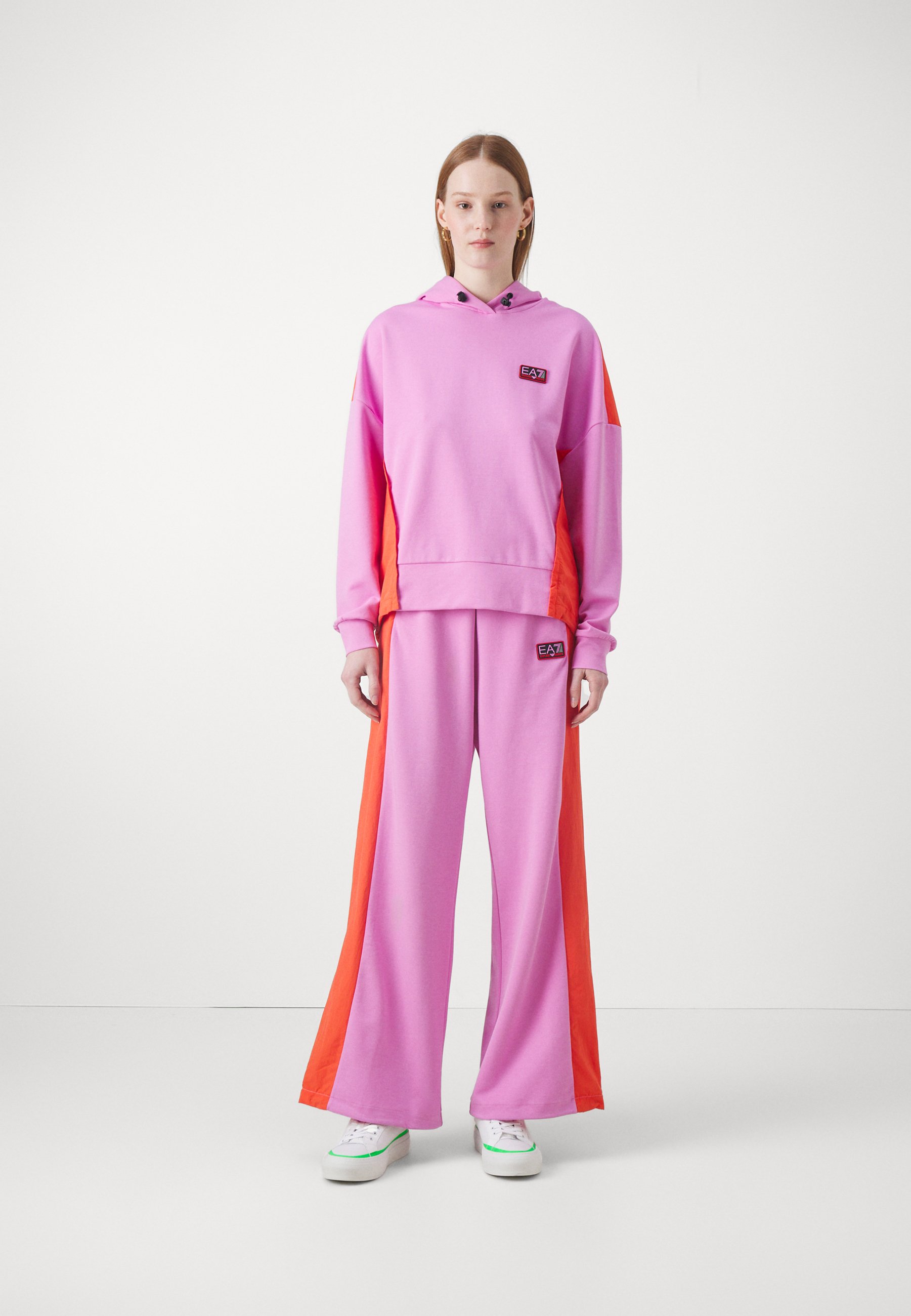 EA7 Emporio Armani TRACKSUIT Survetement bicolore rose ZALANDO.FR