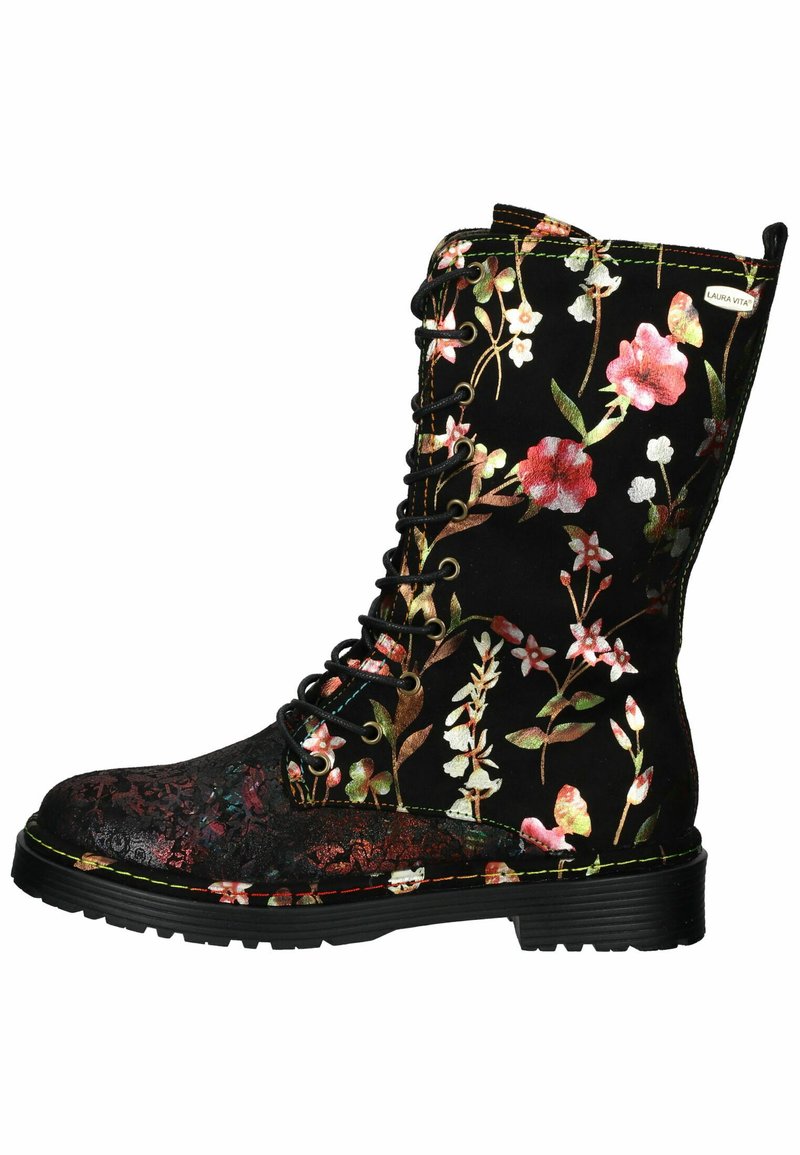 LAURA VITA Lace-up boots - cerise/red - Zalando.ie