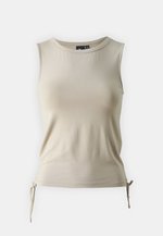 SOMETHINGNEW EMILY PULL STRING SHORT - Linne - iced coffee/beige ...