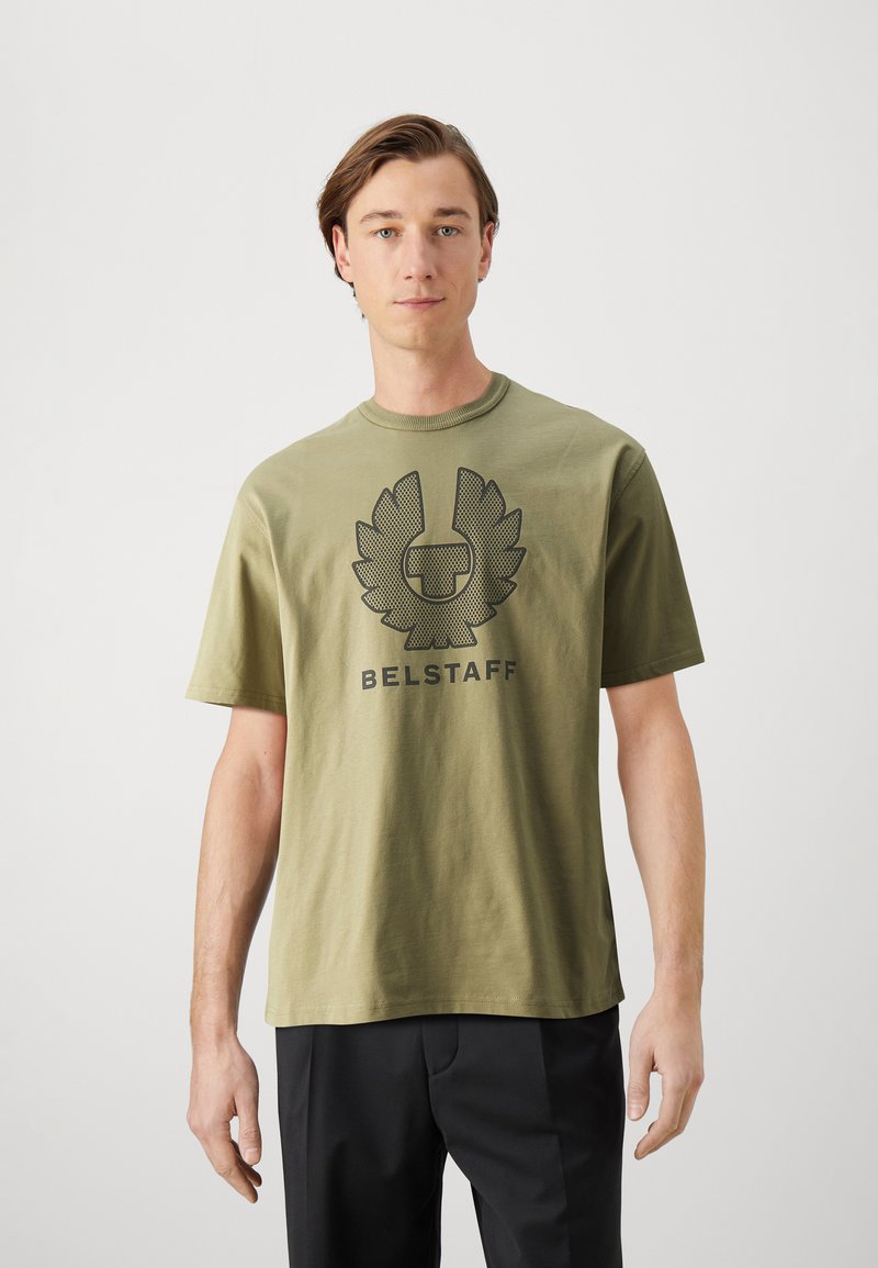 Belstaff - T-shirt z nadrukiem/oliwkowy - Zalando.pl
