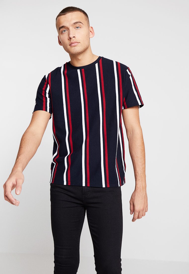 Topman T-shirt z nadrukiem/granatowy - Zalando.pl