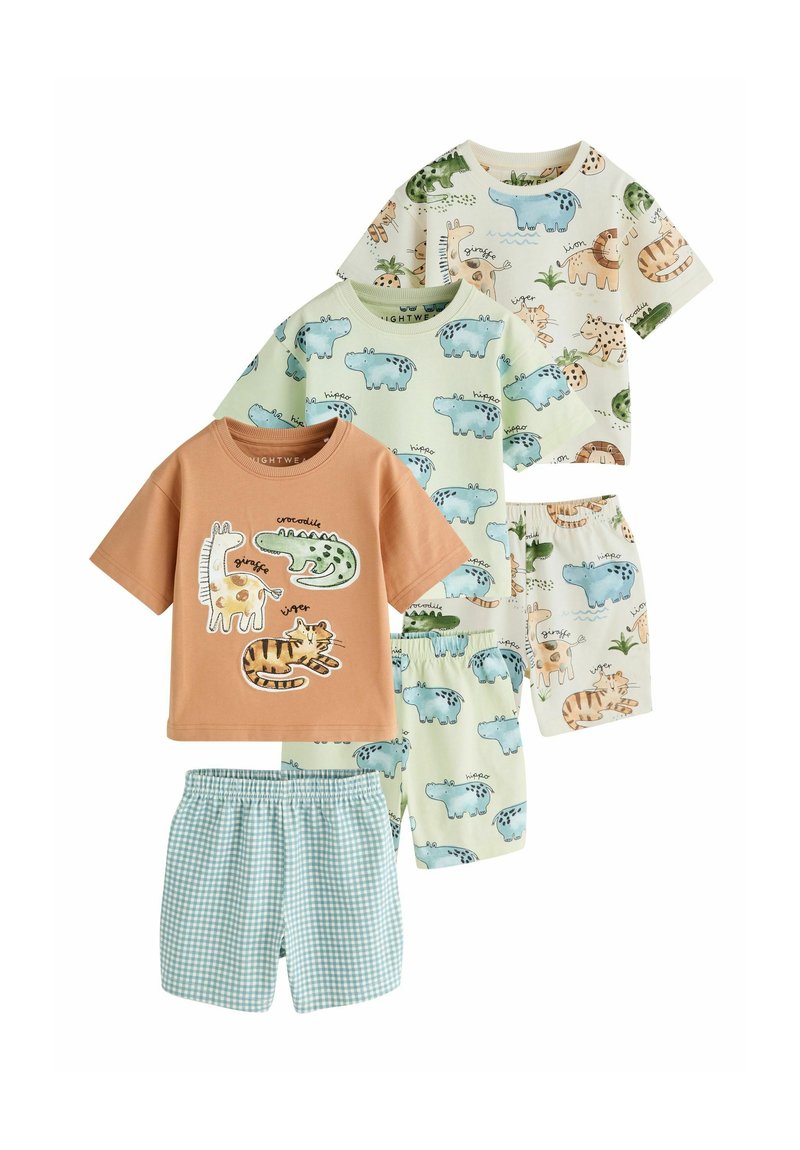 Next REGULAR FIT - SHORT PYJAMAS 3 PACK . - Pyjama set - brown cream ...