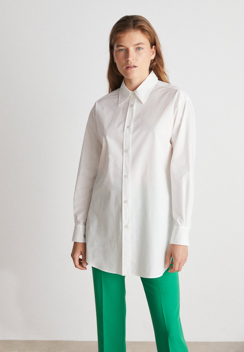 BOSS BACORA - Gombos blúz - weiß/fehér - Zalando.hu