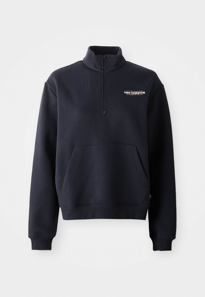 New Balance REIMAGINED HALF ZIP - Sweater - black/zwart - Zalando.nl