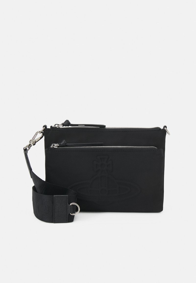 Vivienne Westwood PENNY DOUBLE POUCH CROSSBODY - Umhängetasche - black/schwarz - Zalando.de