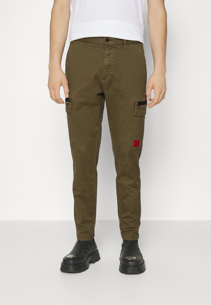 HUGO GLIAN - Pantaloni cargo - medium green/verde - Zalando.it