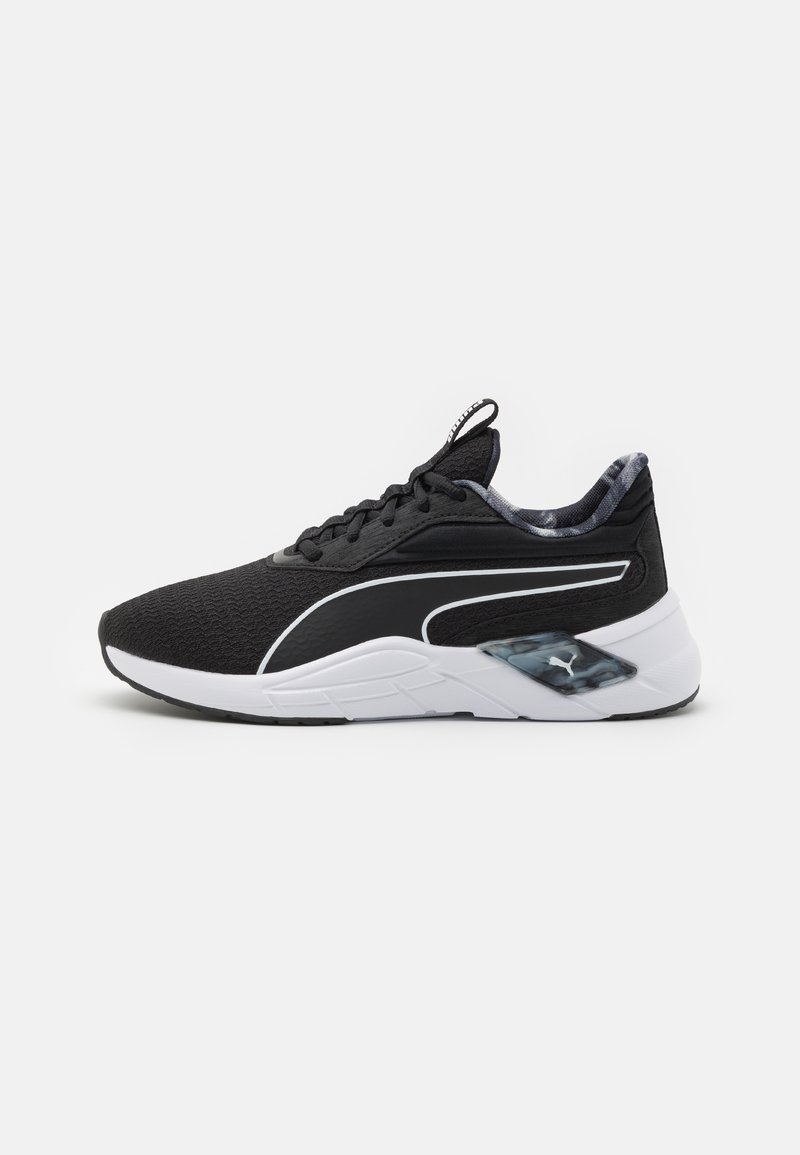 Puma LEX MARBLEIZED - Training shoe - black/white/black - Zalando
