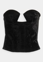 ROKH SEMI CUT U SHAPED BUSTIER - Top - black/schwarz - Zalando.at