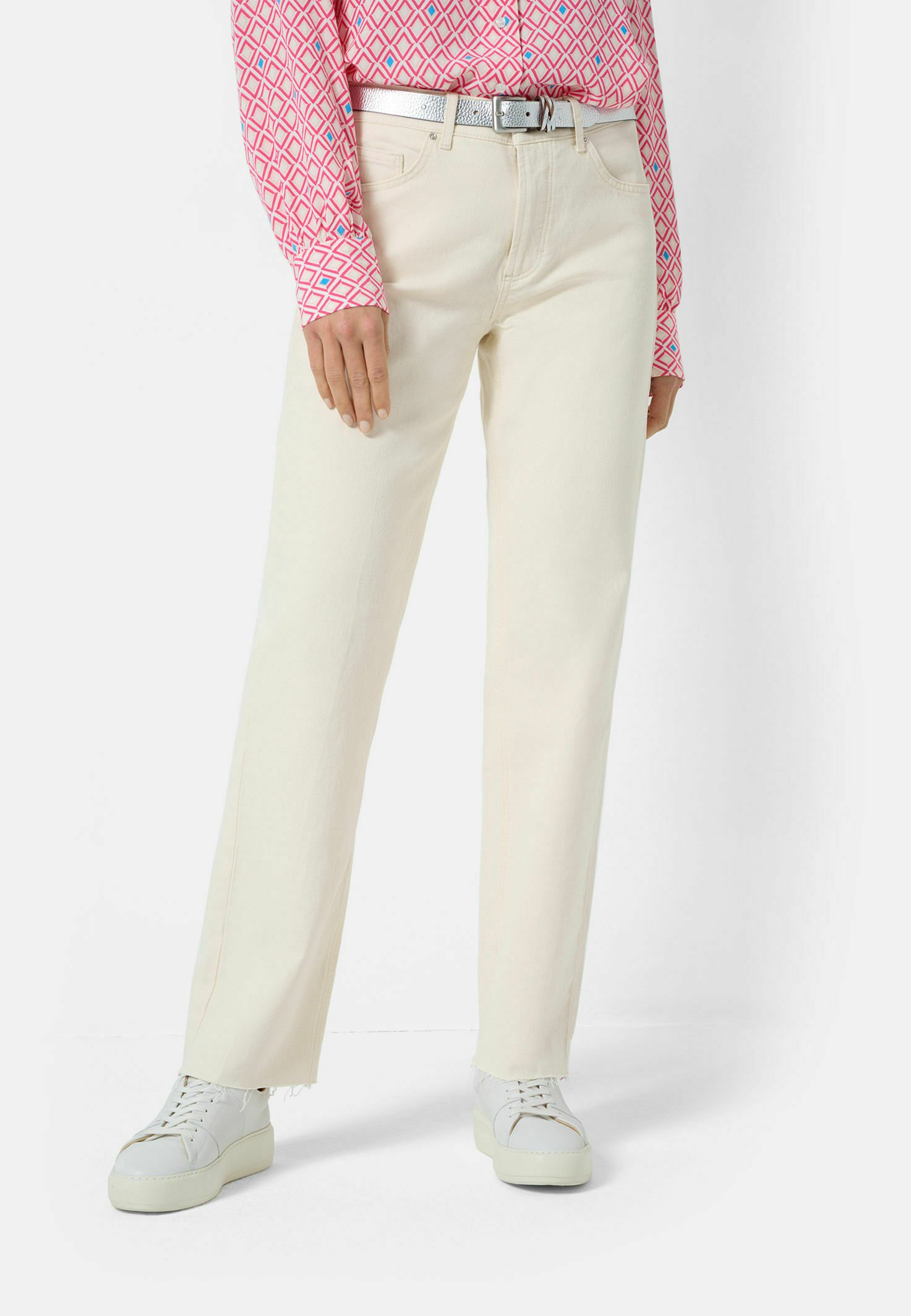 BRAX STYLE MADISON - Jeans Straight Leg - clean ivory/weiß - Zalando.ch