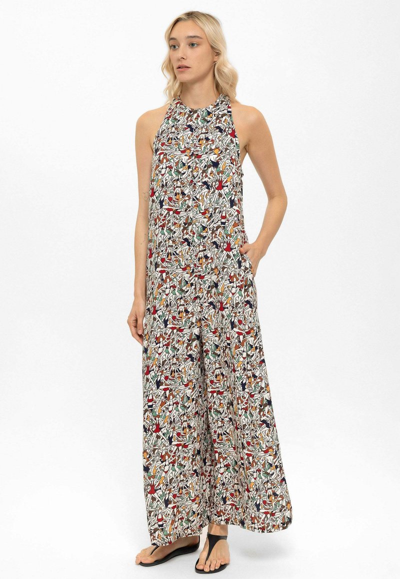 anou anou ALL OVER PRINT - Jumpsuit - white - Zalando