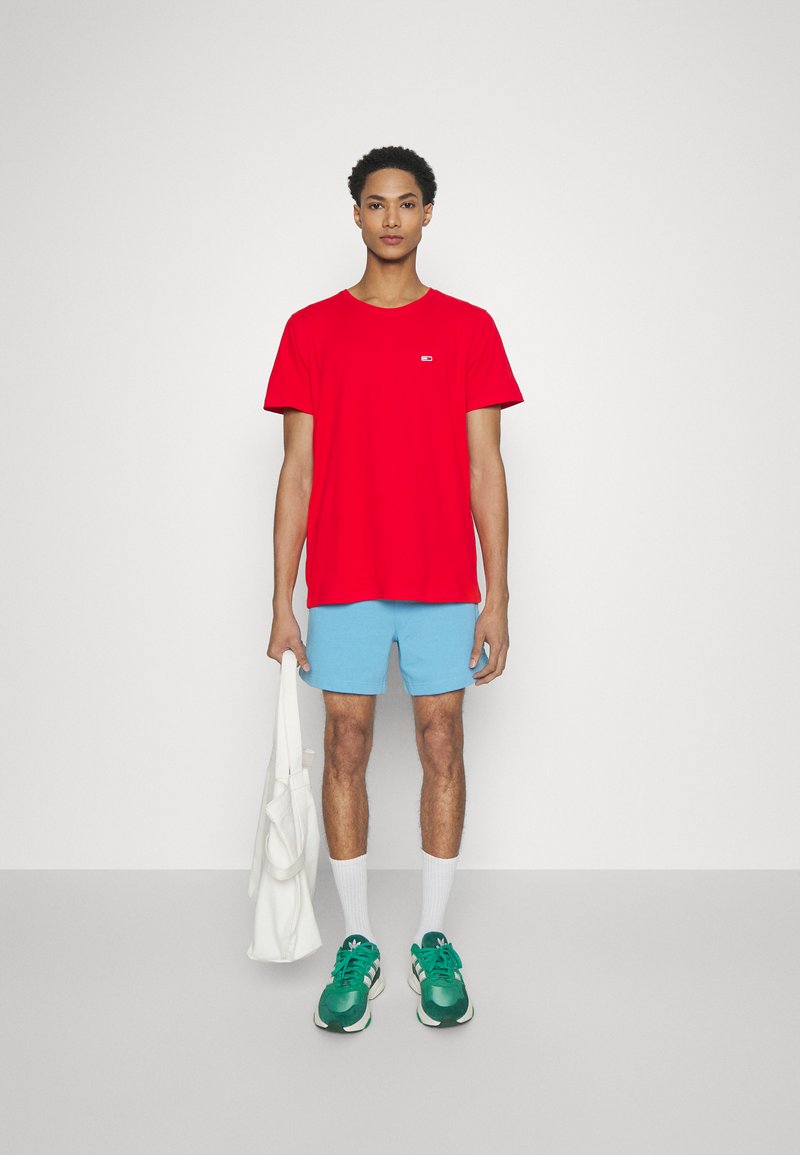 Tommy Jeans Slim Tee 2 Pack T Shirt Basic Deep Crimson Black
