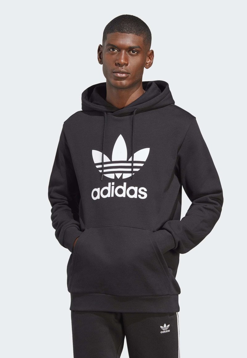 adidas Originals TREFOIL HOODY - Hoodie - black - Zalando.ie