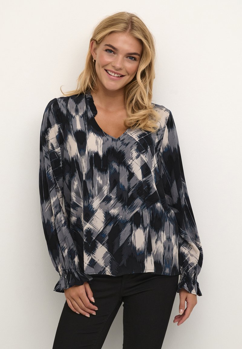 Culture HARPER - Blouse - blue multi/bleu - ZALANDO.FR